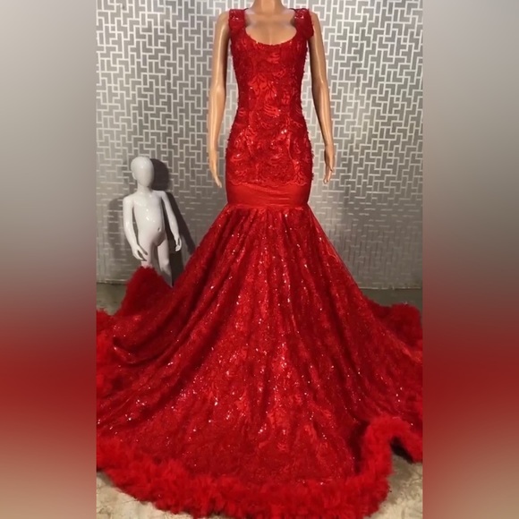 the_fashion_foundation | Dresses | Red Custom Prom Dress | Poshmark
